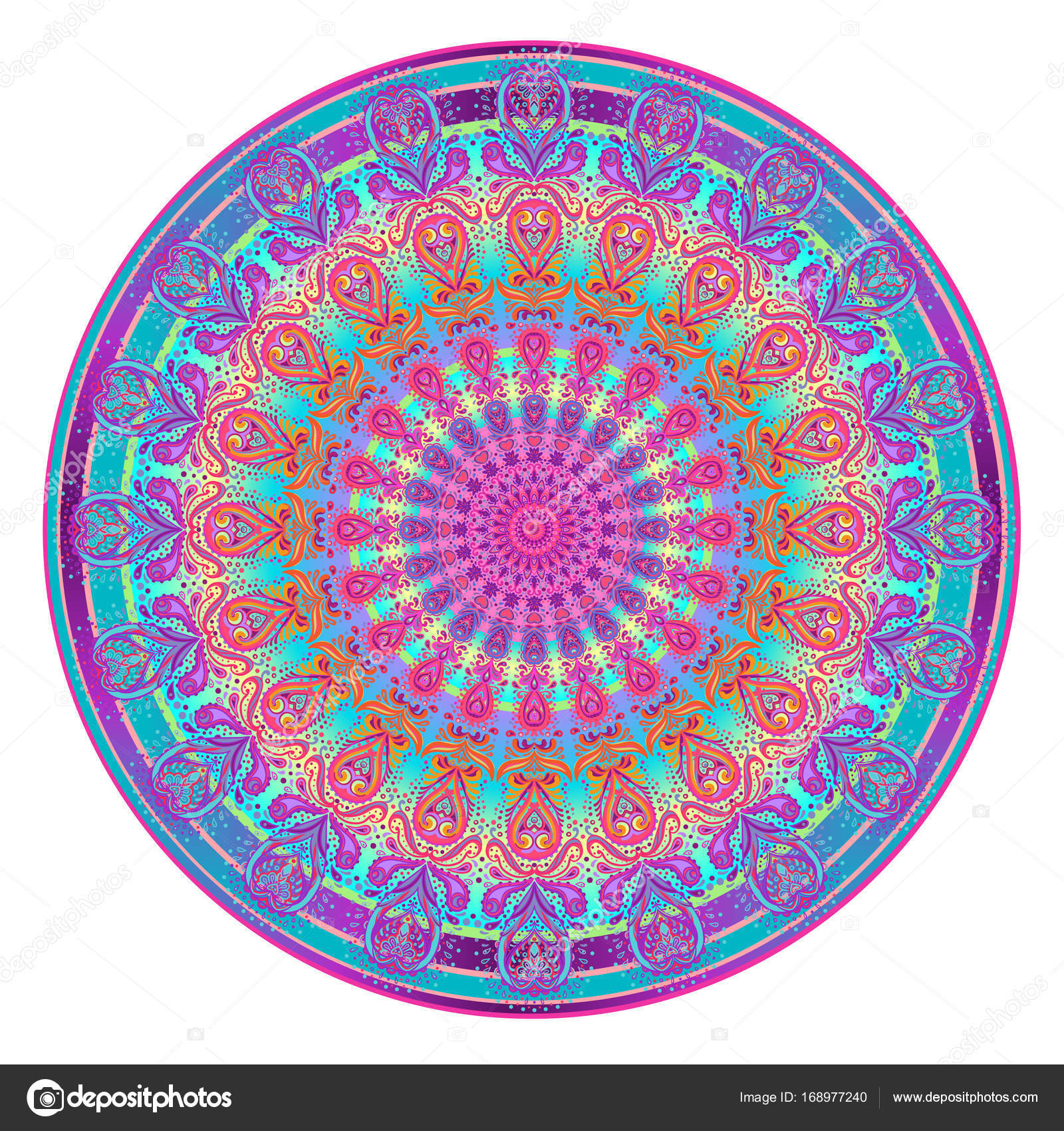 Round mandala pattern Stock Vector Image by ©vgorbash #168977240