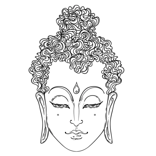 Simple Buddha Drawing Face