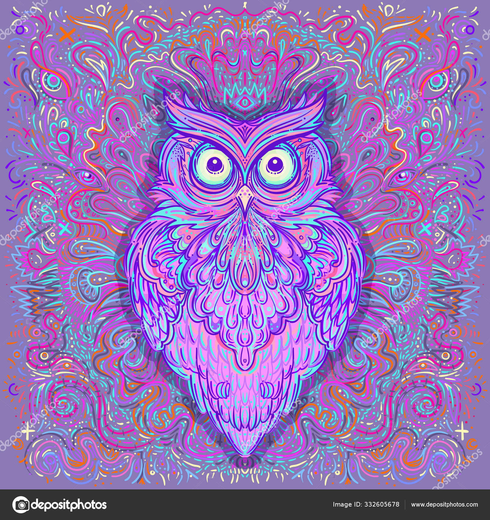 Abstract Owl Art