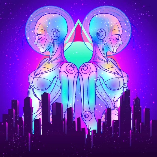 Synth wave Vector Art Stock Images | Depositphotos