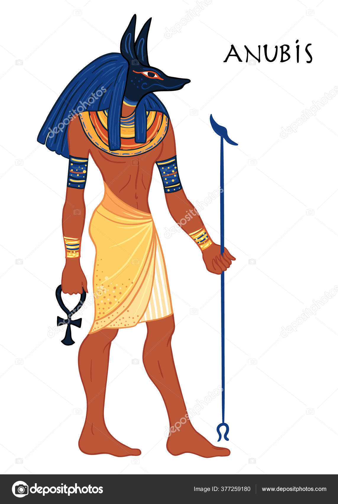 Anubis. im alten Ägypten, Gott des Todes, Mumifizierung ...
