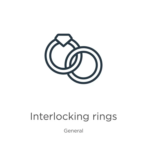 Wedding Rings Icon Wedding Rings Linear Symbol Design Wedding Love ...