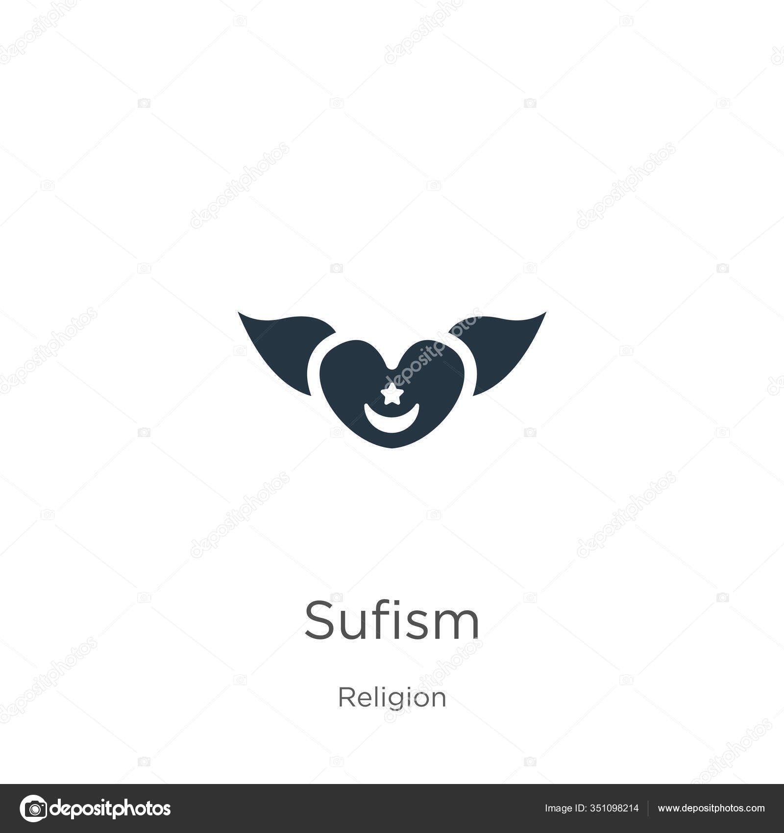 Sufism Icon Vector Trendy Flat Sufism Icon Religion Collection Isolated ...