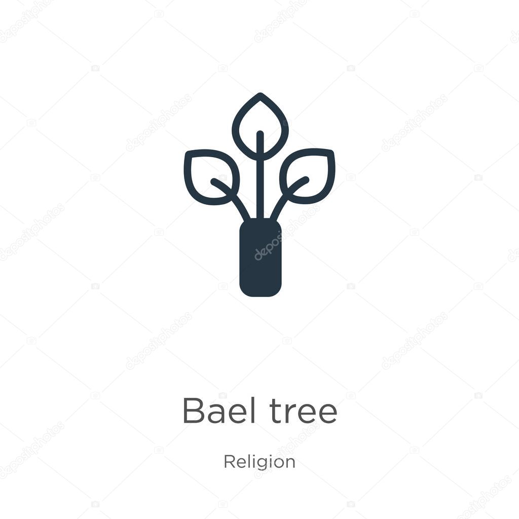 Bael árbol icono vector. Icono moderno del árbol de bael plano de la ...