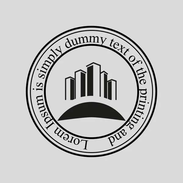 Banner Houses1 Logo Seal Emblem Building Firm Real Estate Office ...