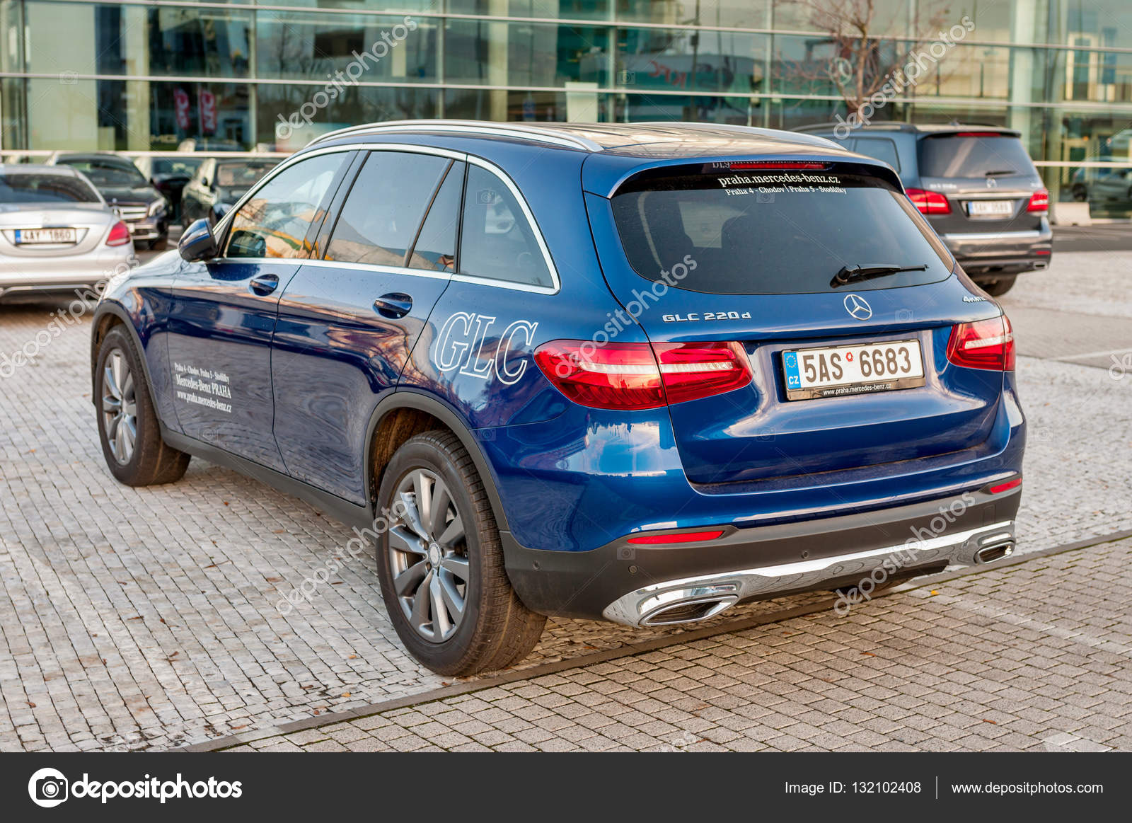 Blue luxury Mercedes-Benz GLC 220d – Stock Editorial Photo © Tadeas ...