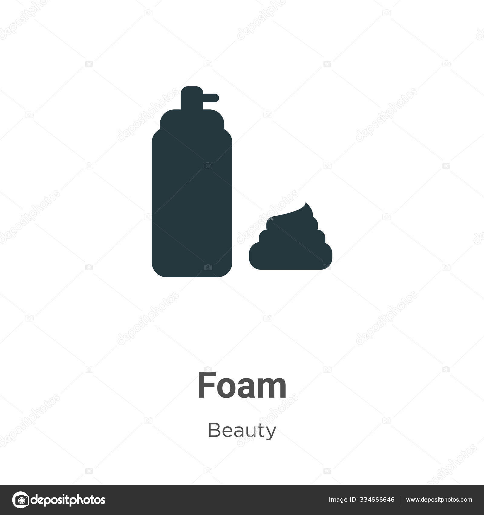 Foam Vector Icon White Background Flat Vector Foam Icon Symbol Stock ...