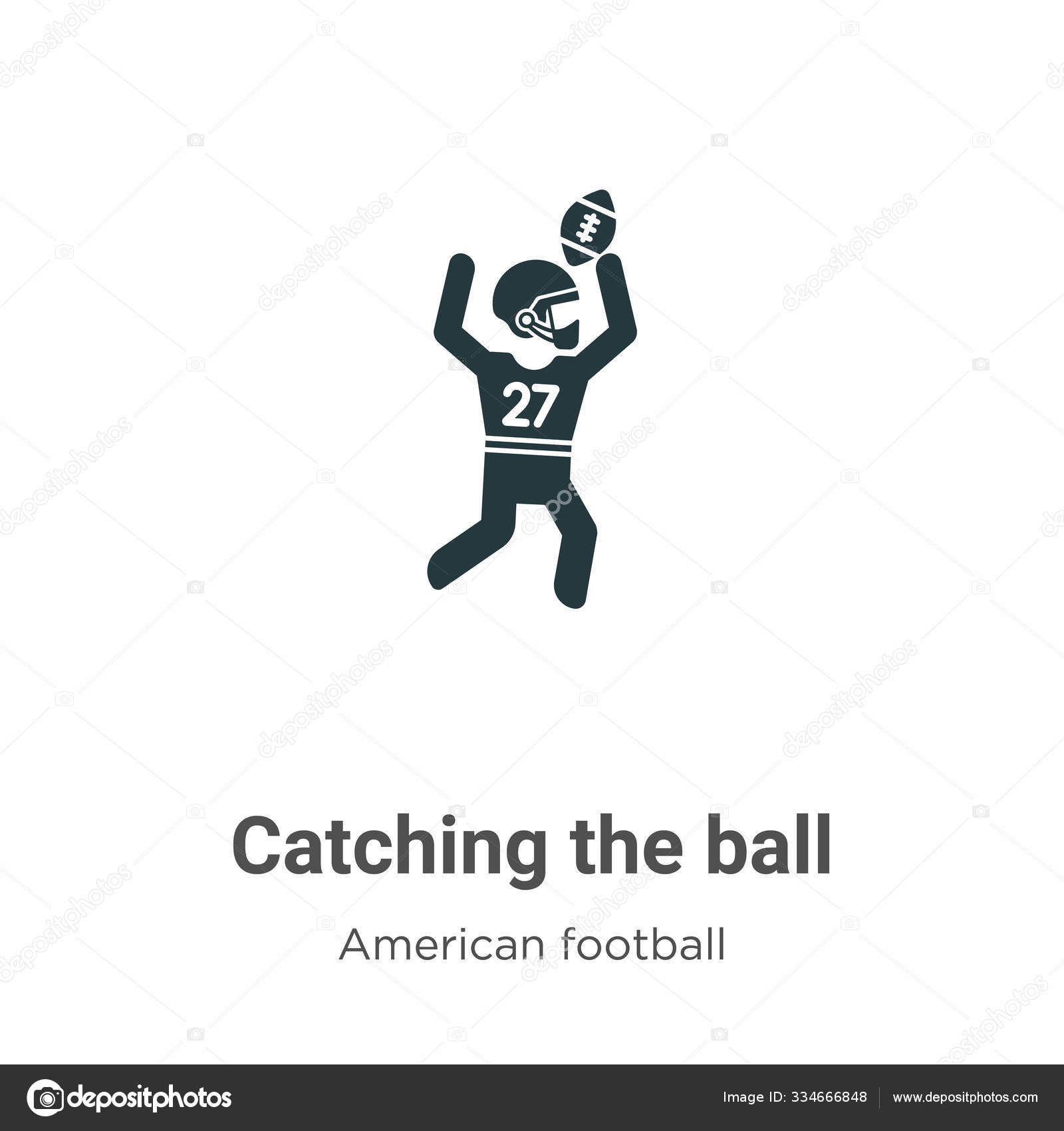 Catching Ball Vector Icon White Background Flat Vector Catching Ball ...
