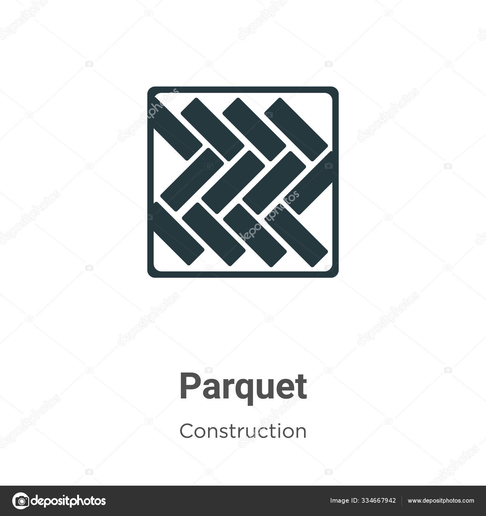 Parquet Vector Icon White Background Flat Vector Parquet Icon Symbol ...