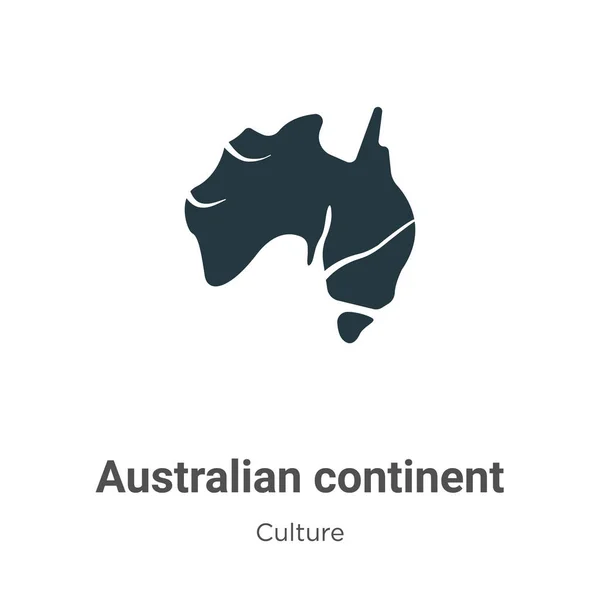 Australian continent outline vector icon. Thin line black australian ...
