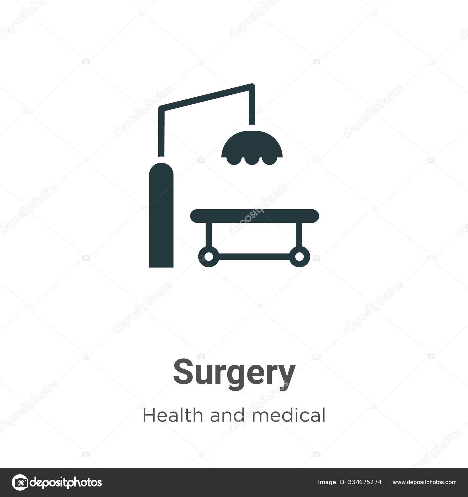 Surgery Vector Icon White Background Flat Vector Surgery Icon Symbol ...