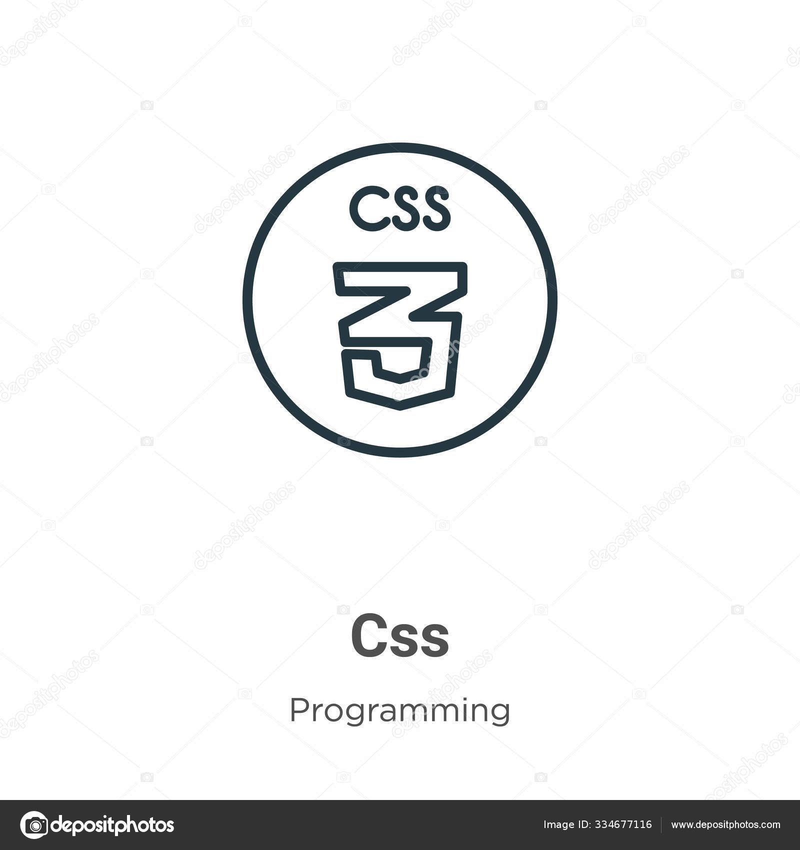 White Css3 Icon