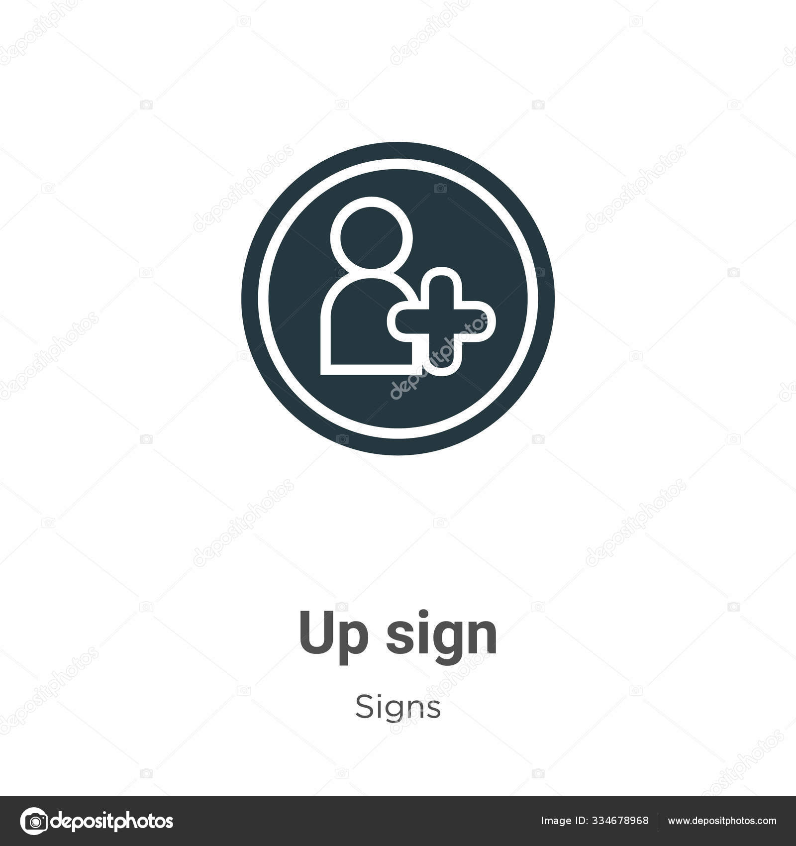 Sign Vector Icon White Background Flat Vector Sign Icon Symbol Stock ...