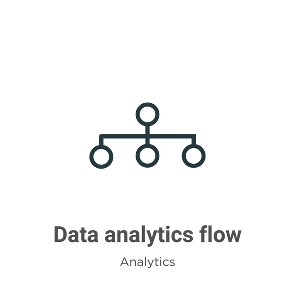 Data Flow Chart Outline Vector Icon Thin Line Black Data Stock Vector Image by ©Digital-Bazaar ...