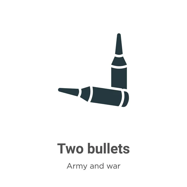 Two bullets outline vector icon. Thin line black two bullets icon, flat vector simple element ...