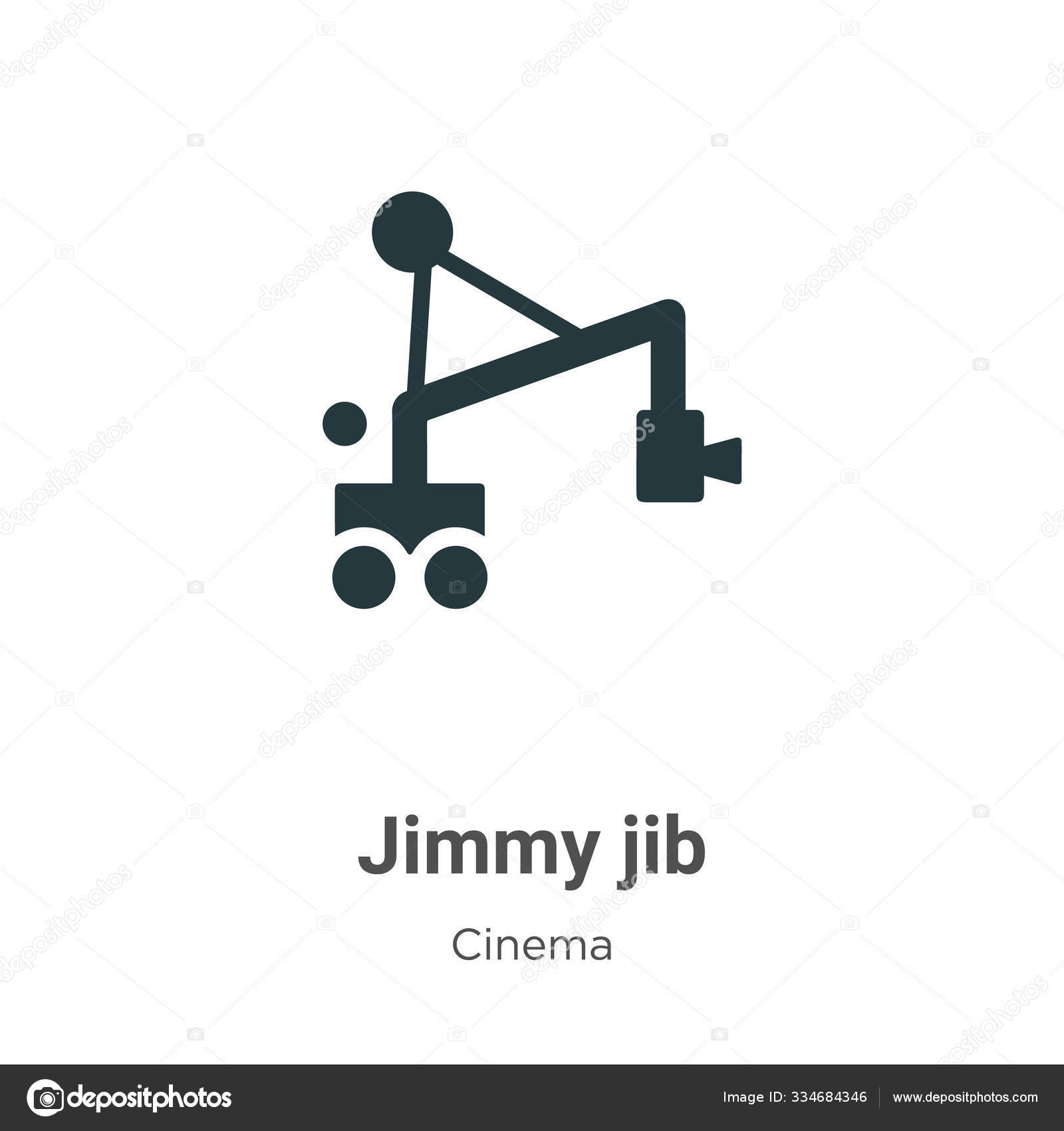 Jimmy Jib Vector Icon White Background Flat Vector Jimmy Jib Stock ...