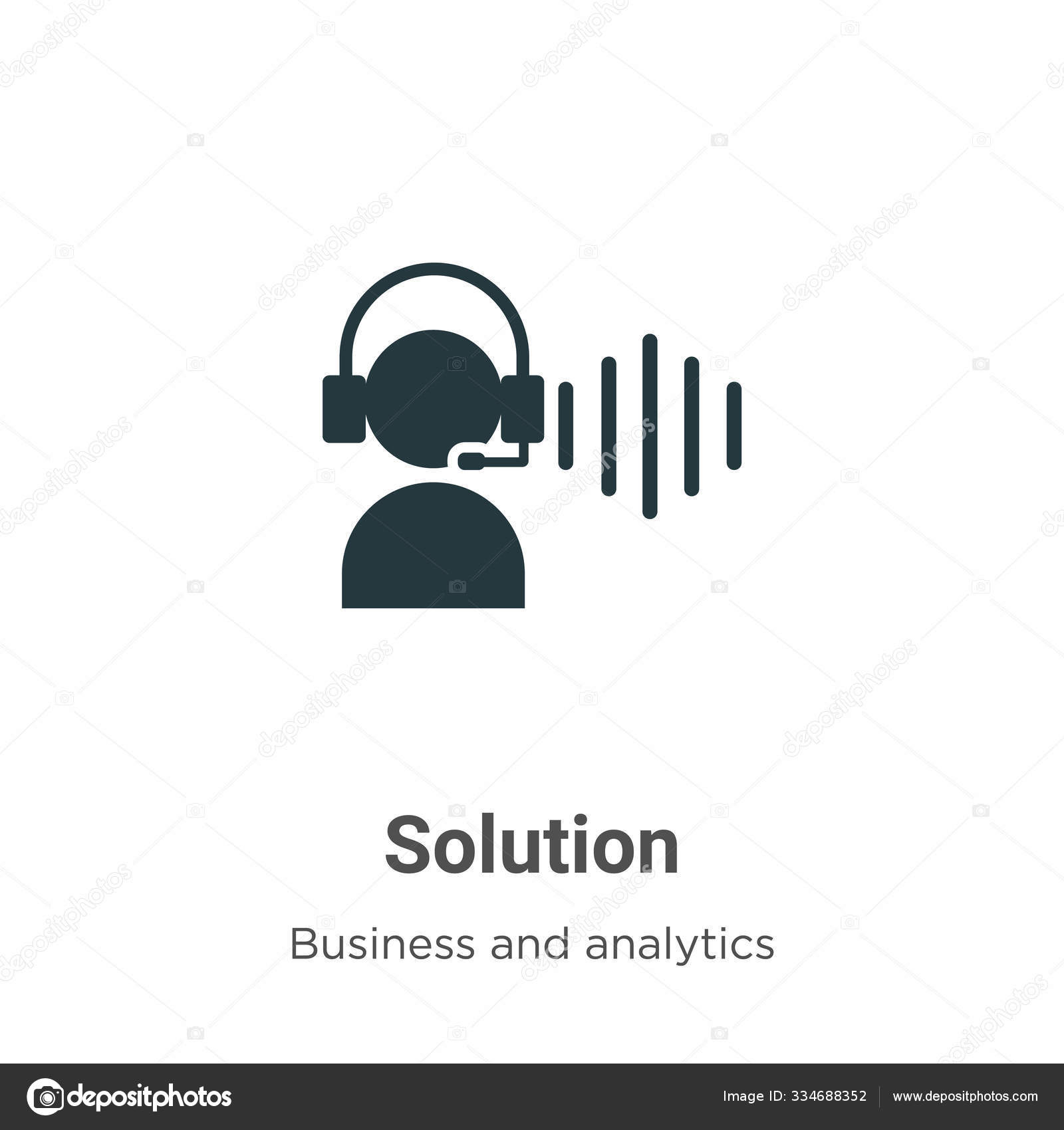 Solution Vector Icon White Background Flat Vector Solution Icon Symbol ...