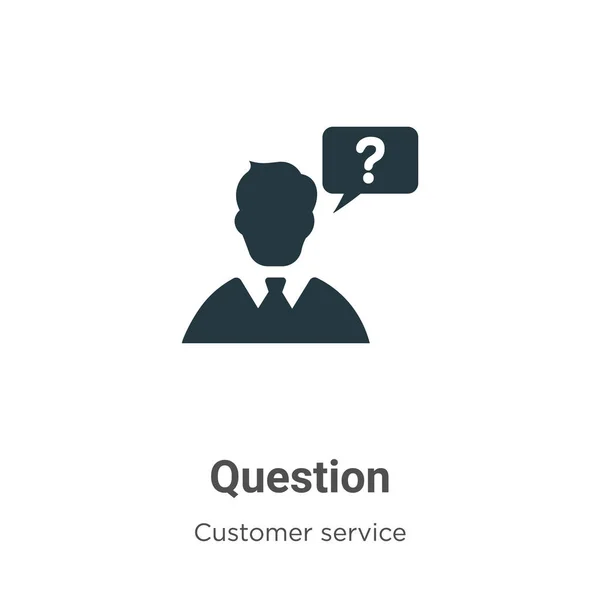 Questioning Vector Icon White Background Flat Vector Questioning Icon Symbol Stock Vector Image ...