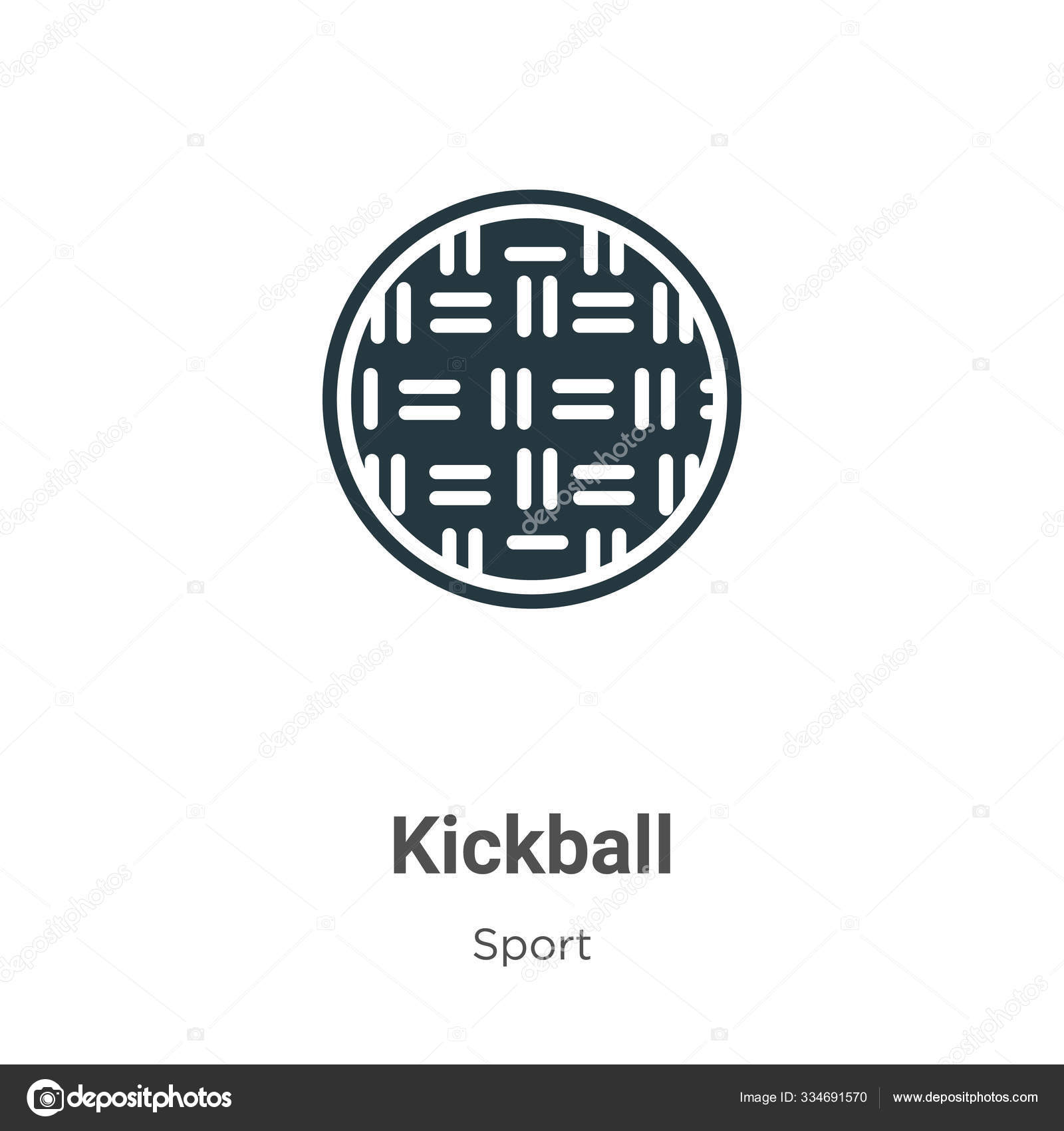 Icono De Kickball