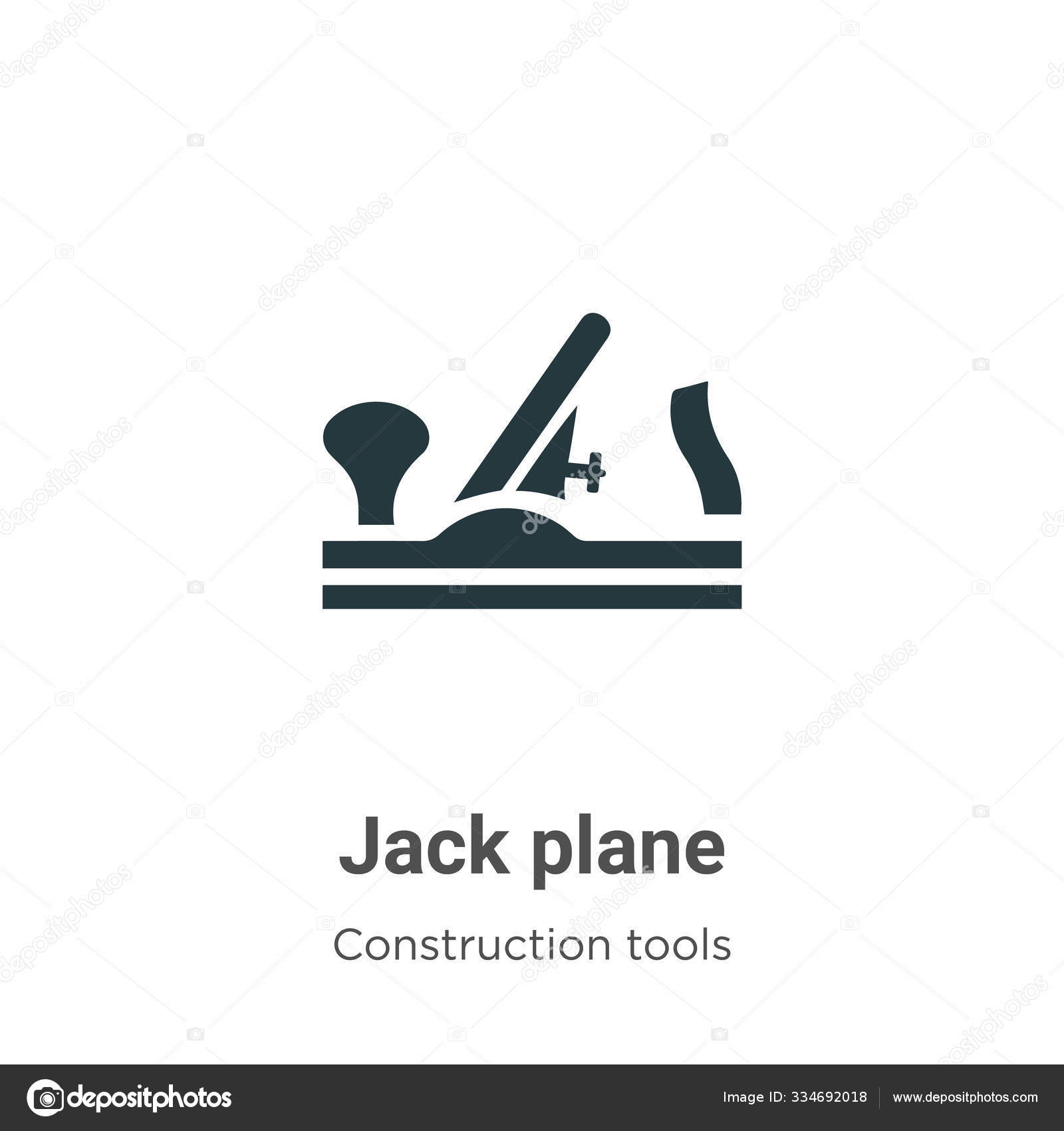 Jack Plane Vector Icon White Background Flat Vector Jack Plane Stock ...