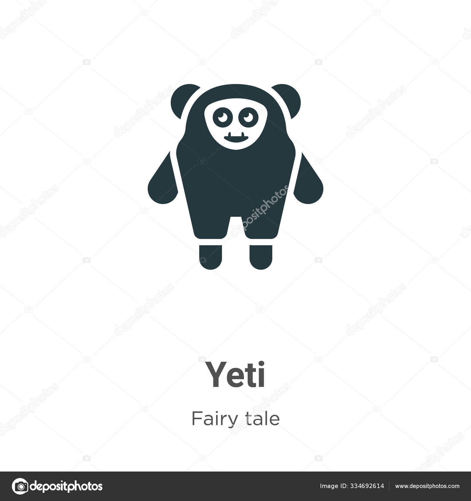 Yeti Vector Icon White Background Flat Vector Yeti Icon Symbol Stock ... Yeti Vector Icon White Background Flat Vector Yeti Icon Symbol Stock ...