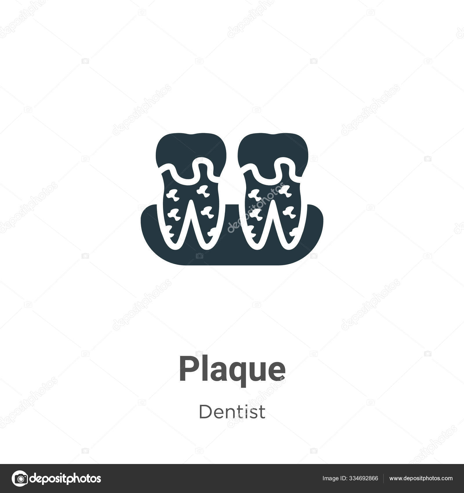 Plaque Vector Icon White Background Flat Vector Plaque Icon Symbol ...
