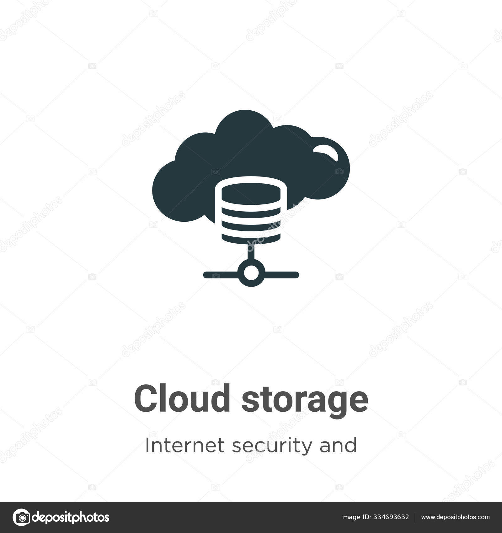 Secure Cloud Storage Icon