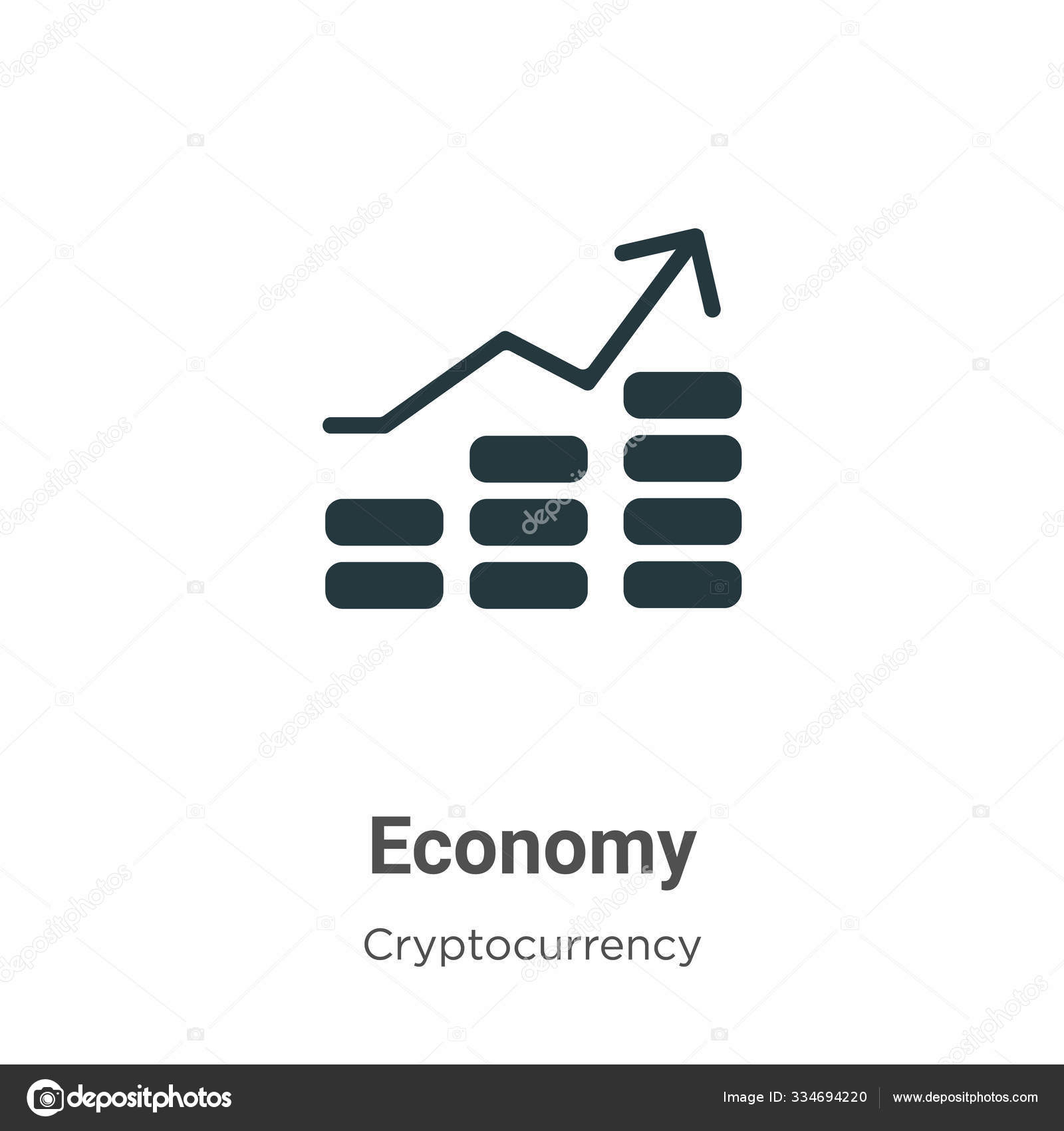 Economy Vector Icon White Background Flat Vector Economy Icon Symbol ...