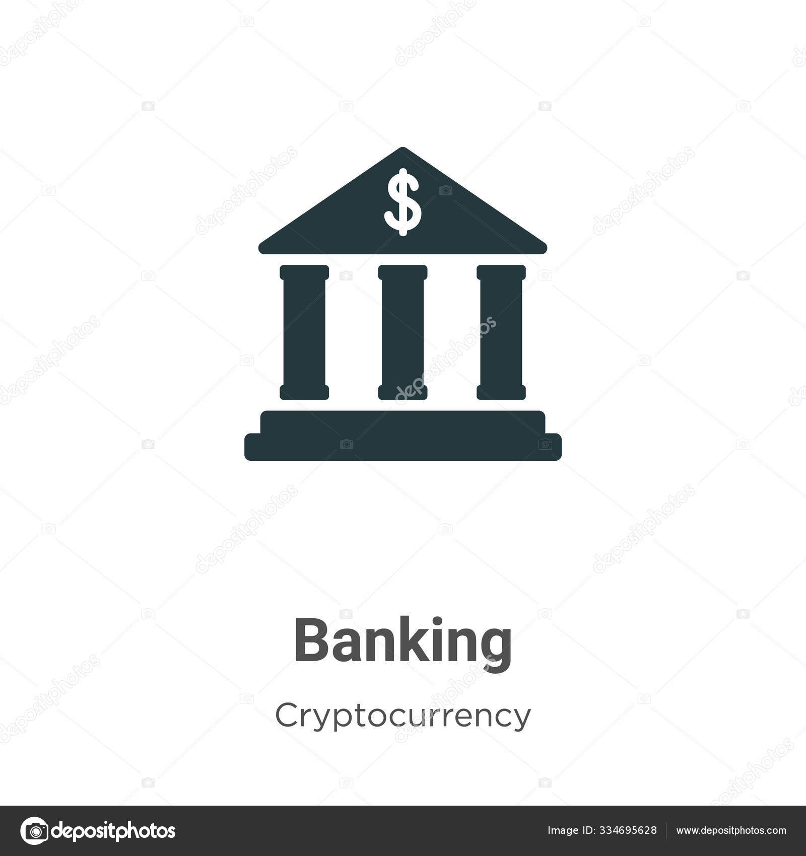 Banking Vector Icon White Background Flat Vector Banking Icon Symbol ...
