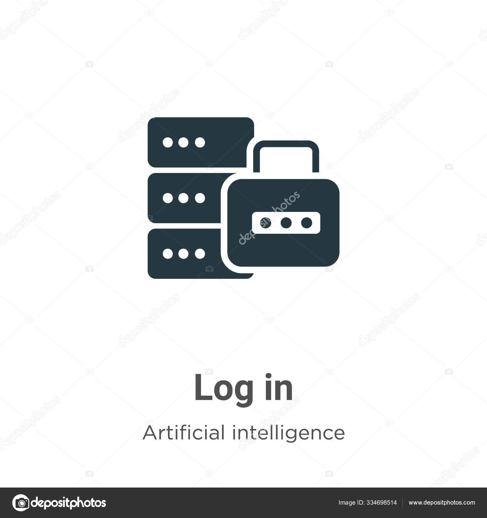 Log Vector Icon White Background Flat Vector Log Icon Symbol Stock ...