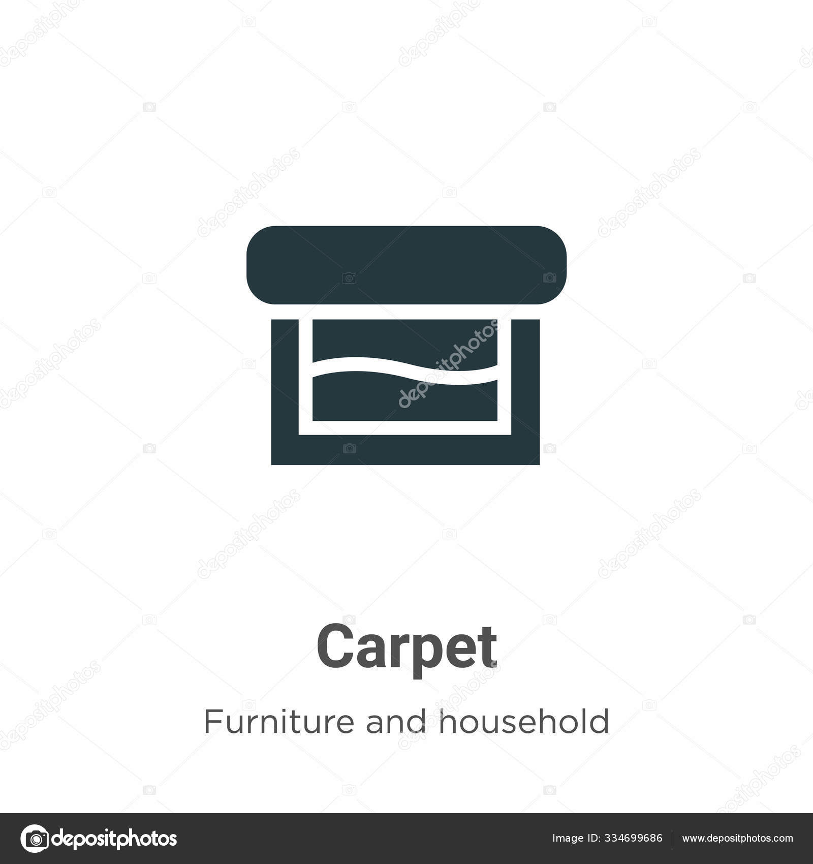 Carpet Vector Icon White Background Flat Vector Carpet Icon Symbol ...