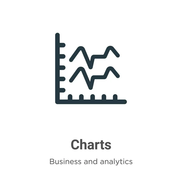 Data Analytics Descending Line Graphic Icon Vector White Background Data Stock Vector Image by ...