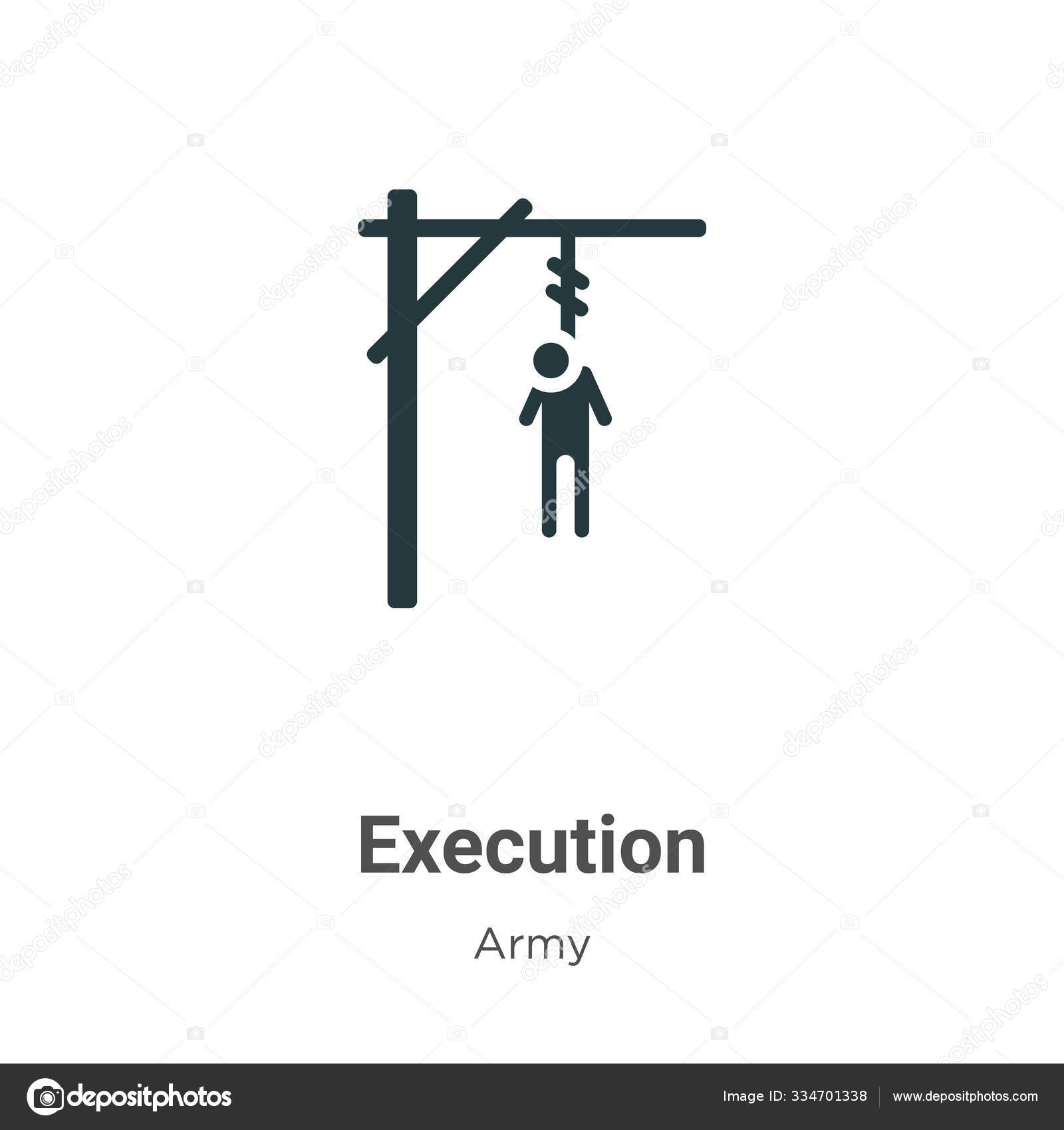 Execution Vector Icon White Background Flat Vector Execution Icon ...