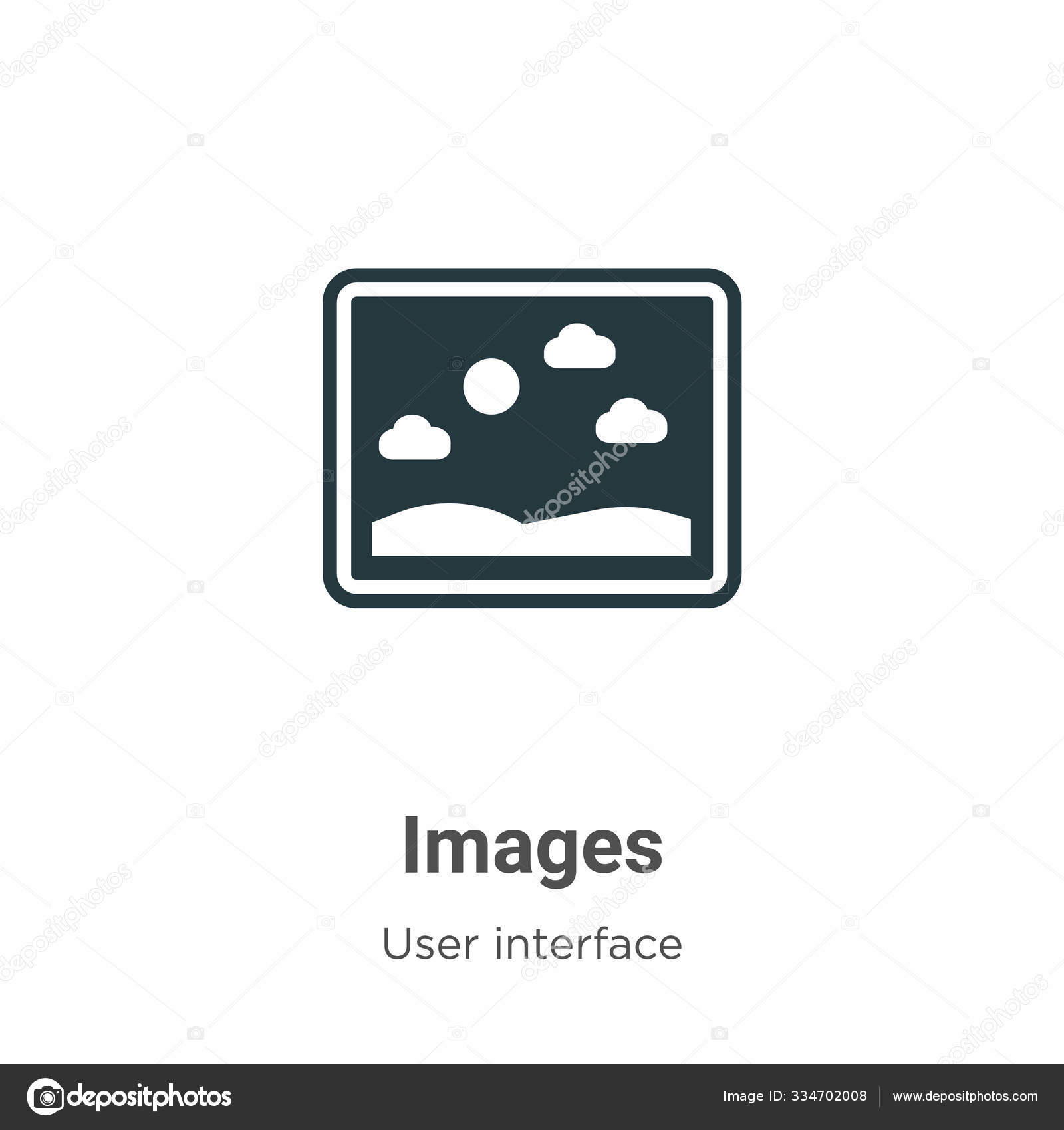 Images Vector Icon White Background Flat Vector Images Icon Symbol ...