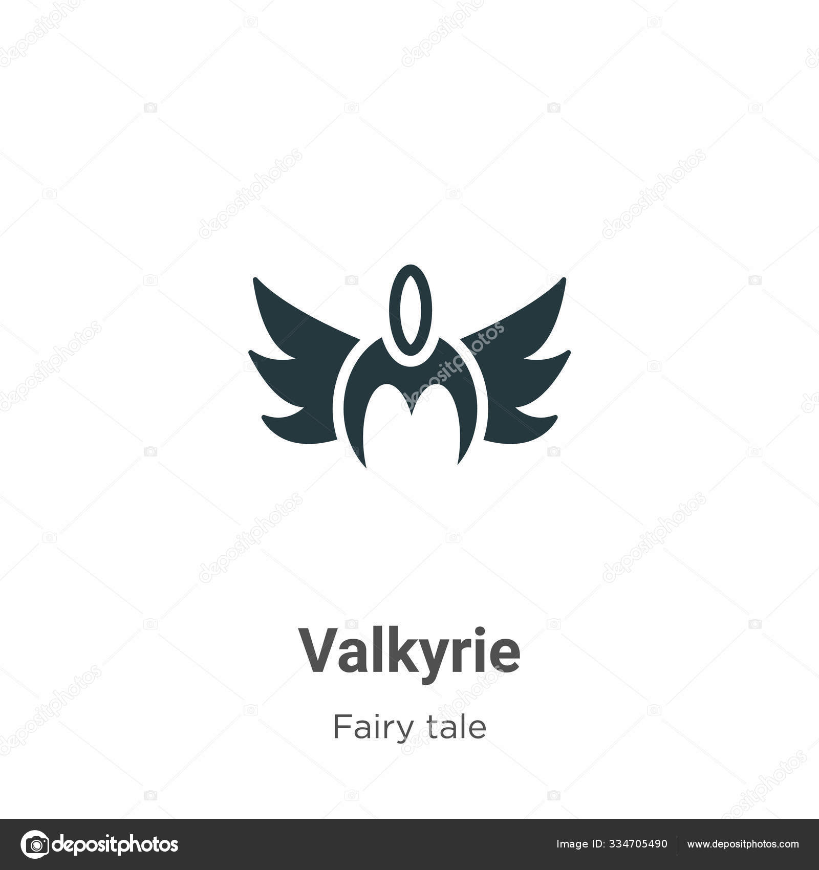 Valkyrie Vector Icon White Background Flat Vector Valkyrie Icon Symbol ...