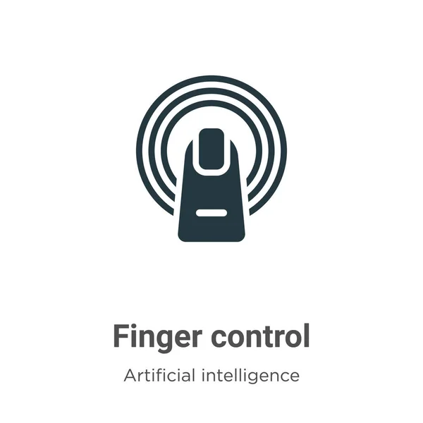 Finger Control Outline Vector Icon Thin Line Black Finger Control Stock ...