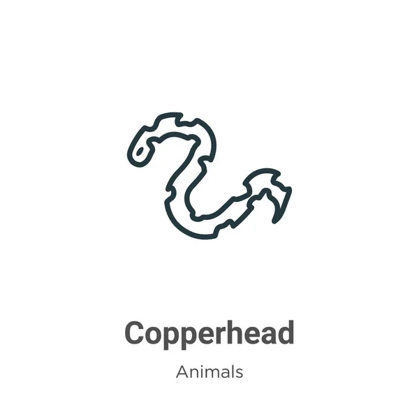 Copperhead Vector Icon White Background Flat Vector Copperhead Icon ...