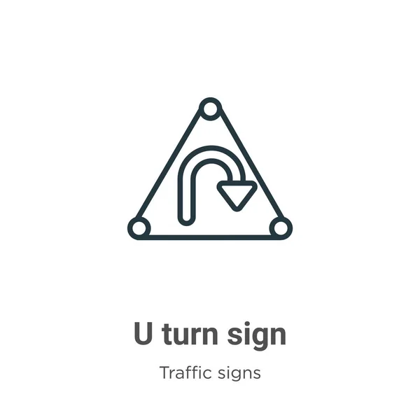 U turn sign Vector Art Stock Images | Depositphotos