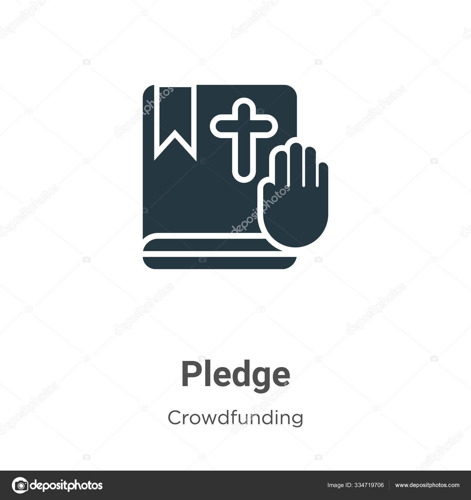 Pledge Vector Icon White Background Flat Vector Pledge Icon Symbol ... Pledge Vector Icon White Background Flat Vector Pledge Icon Symbol ...