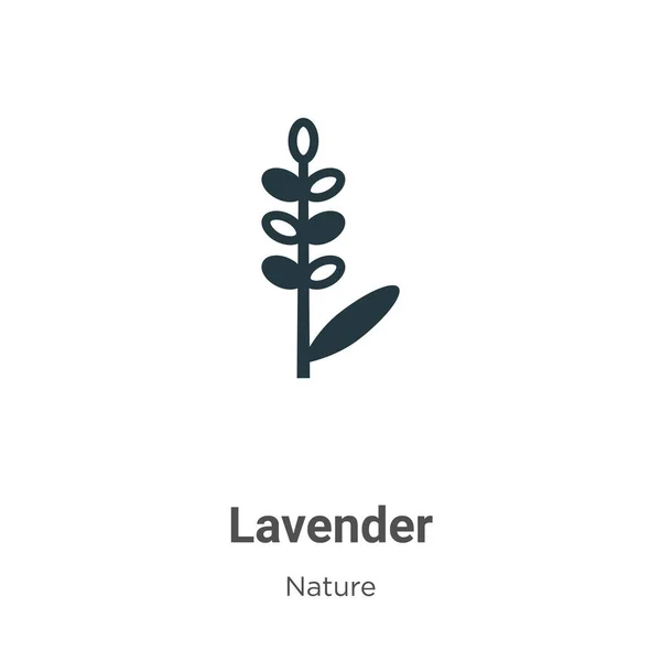Lavender Outline Vector Icon Thin Line Black Lavender Icon Flat Stock ...