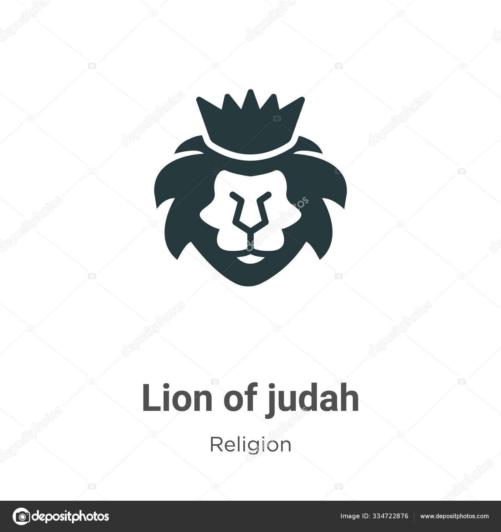 Lion Of Judah Flag Vector