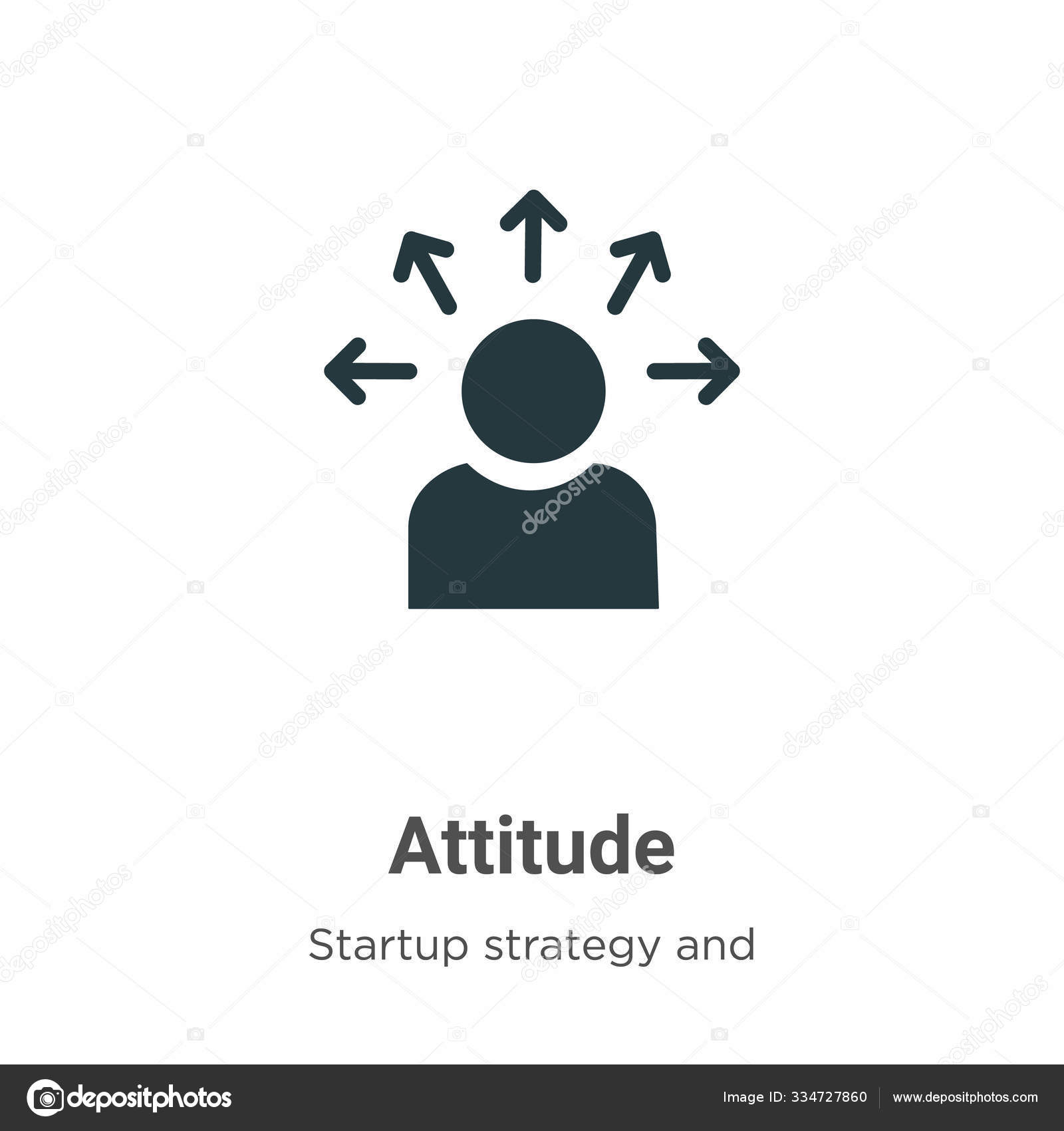 Attitude Vector Icon White Background Flat Vector Attitude Icon Symbol ...