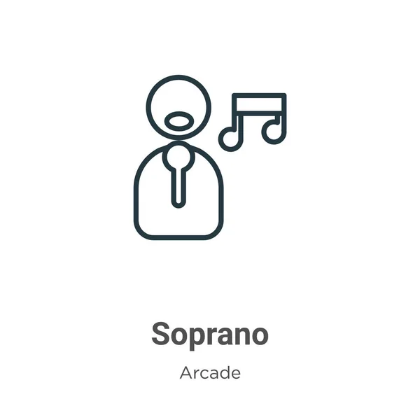 Soprano Vector Icon White Background Flat Vector Soprano Icon Symbol ...