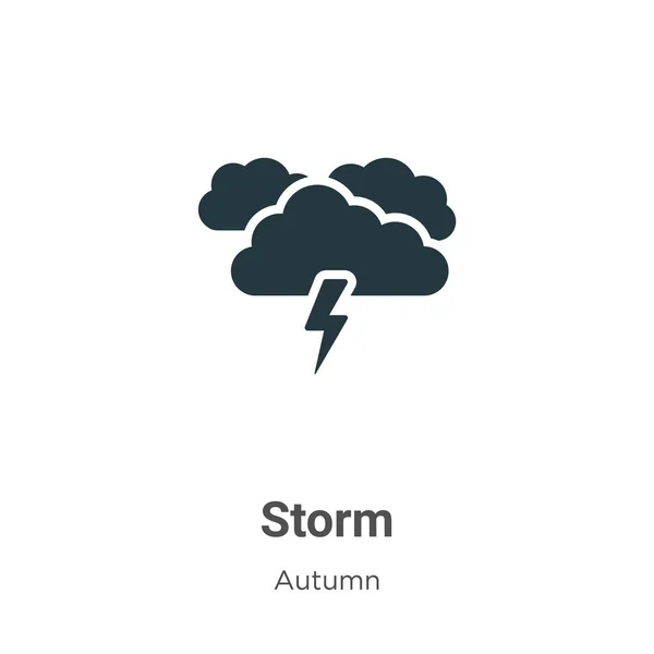 Hailstorm Vector Icon White Background Flat Vector Hailstorm Icon ...