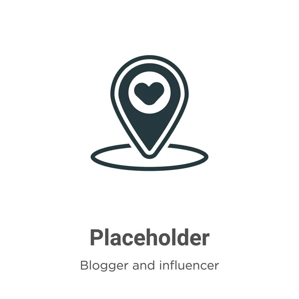 Placeholders Vector Icon White Background Flat Vector Placeholders Icon ...