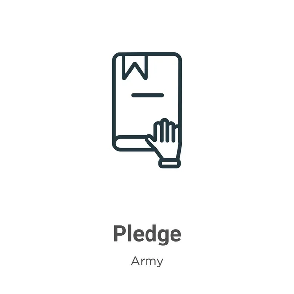 Hand pledge icon Vector Art Stock Images | Depositphotos
