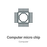 Computation Vector Line Icon Stock Vector Image by ©creativestall ...