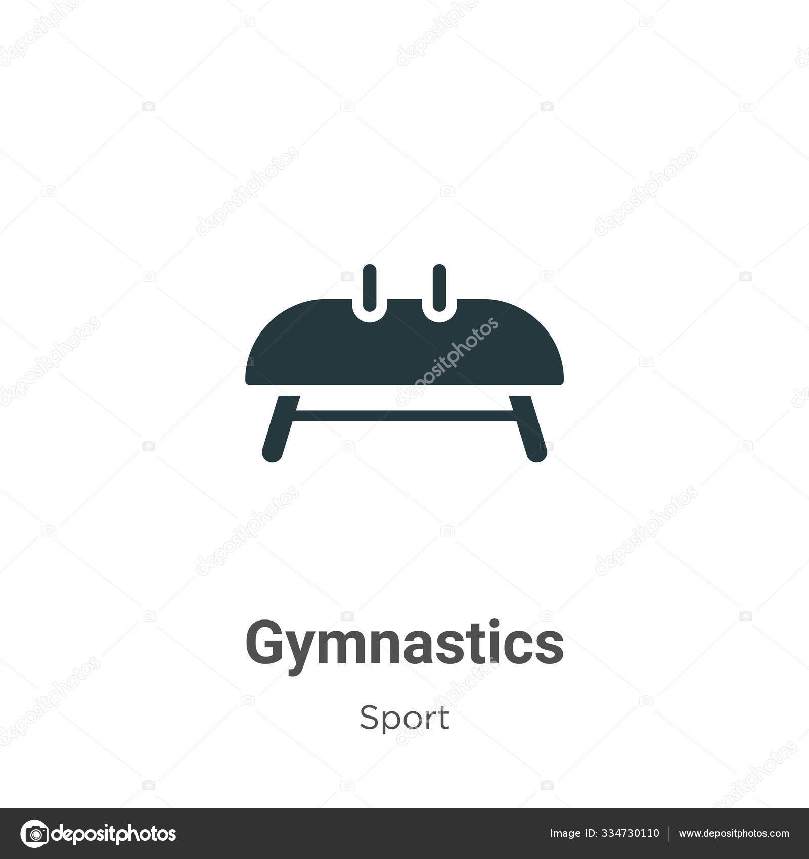 Gymnastics Vector Icon White Background Flat Vector Gymnastics Icon ...