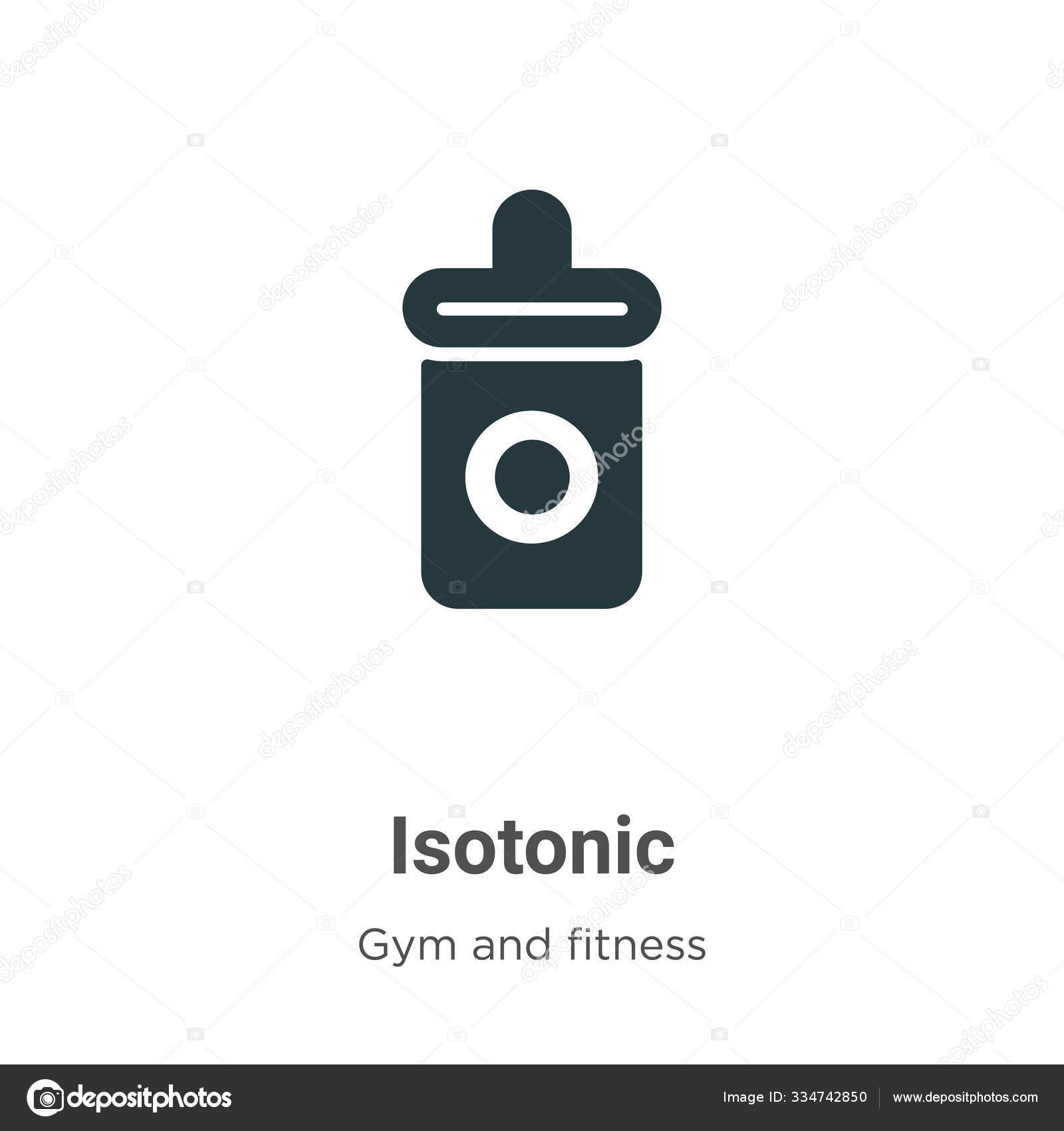 Isotonic Vector Icon White Background Flat Vector Isotonic Icon Symbol ...
