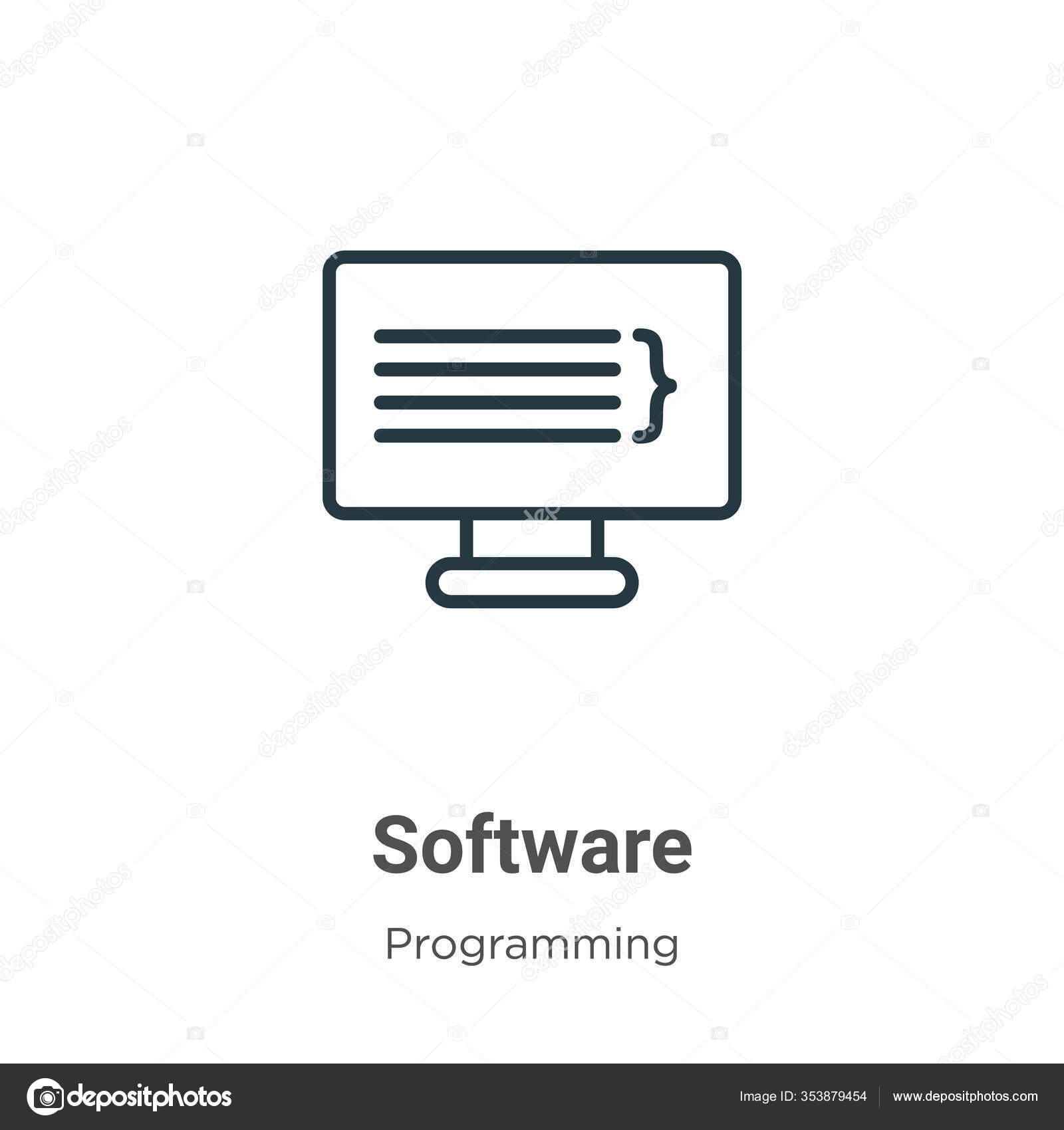 Software Icon Flat